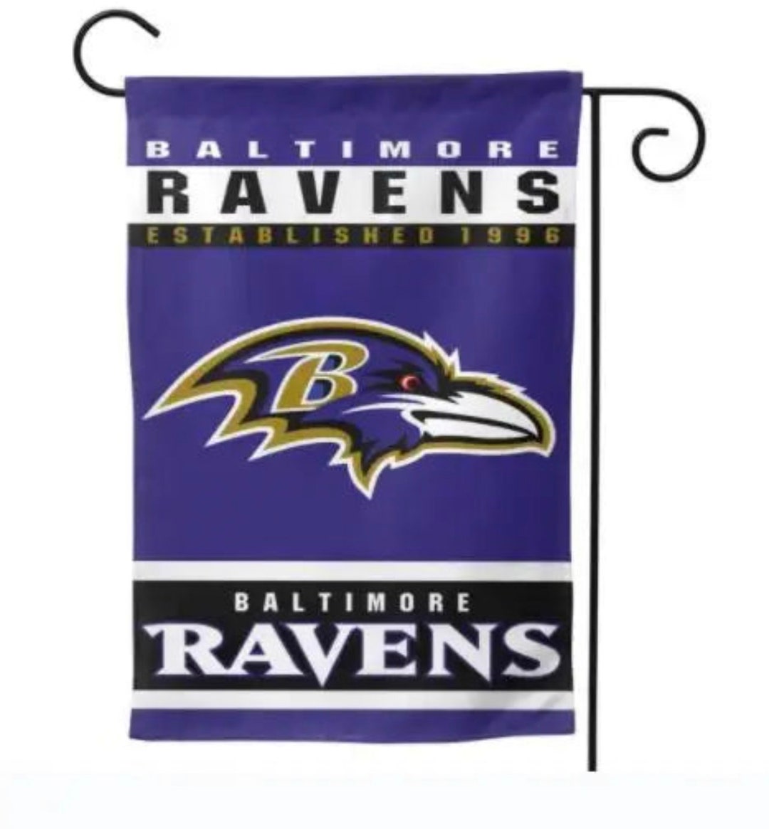Baltimore Pro Football Team Flag 12 X 18 Inch Double Sided - Etsy