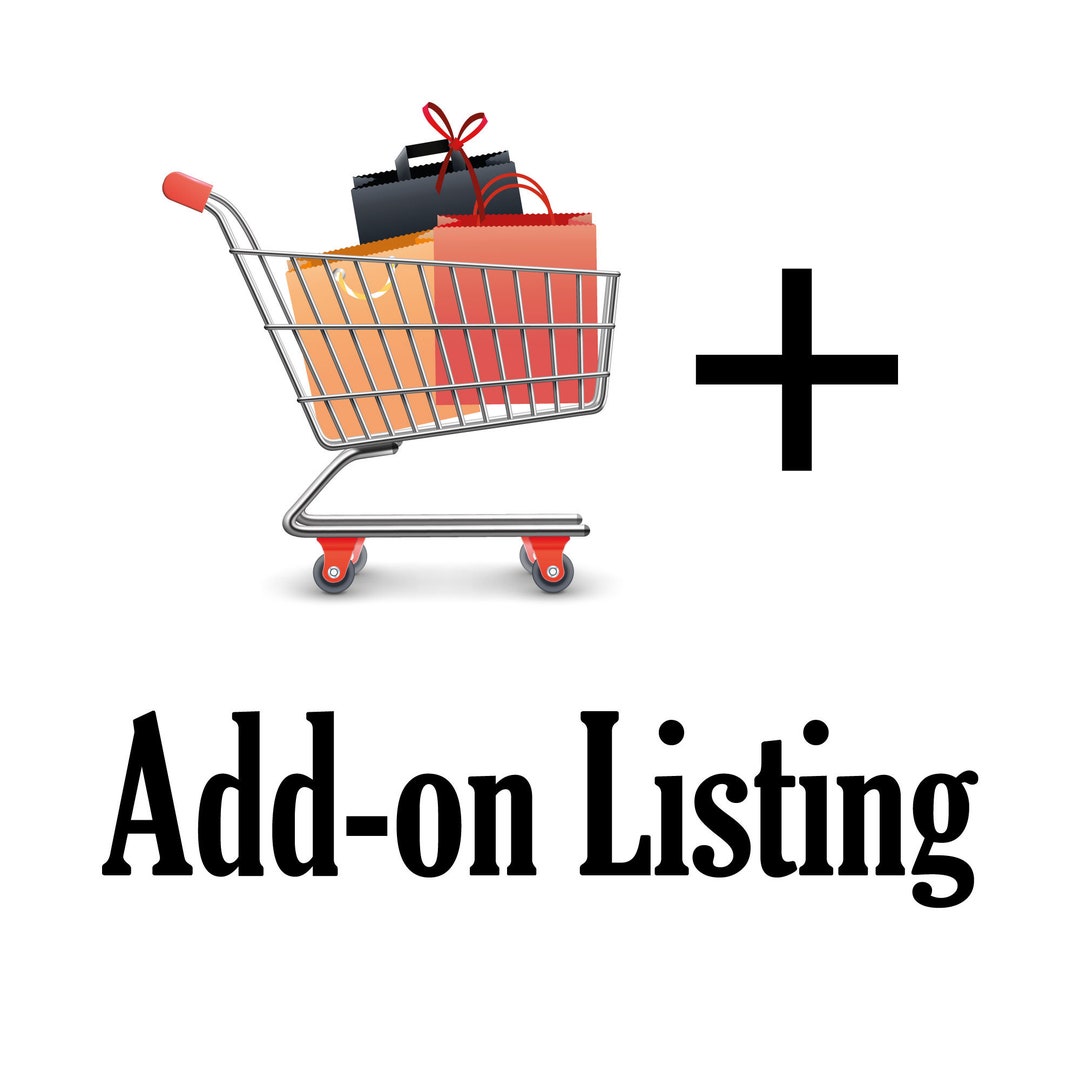Add-on Listing - Etsy