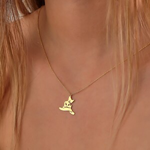 14K Solid Gold Wizard Sorting Necklace, Halloween Witches Hat Charm ...