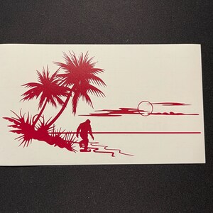 Bronco Sasquatch on the Beach Dash Decal - Etsy