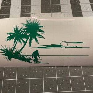 Bronco Sasquatch on the Beach Dash Decal - Etsy