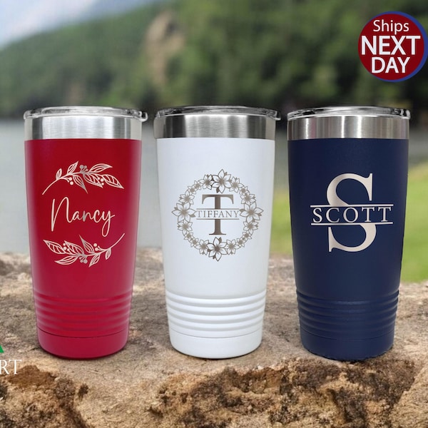 Tumbler Monogram - Etsy