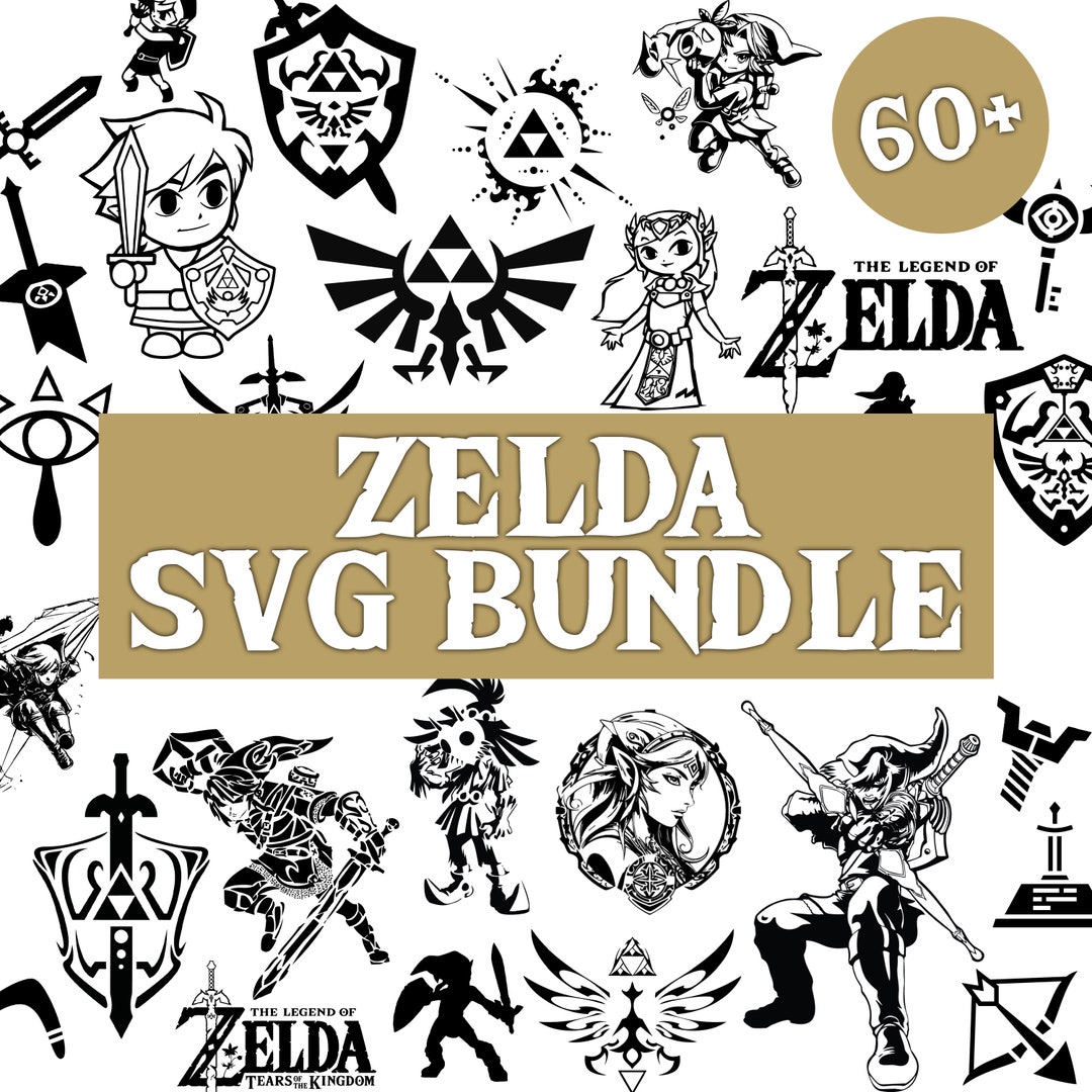Zelda Svg Bundle Legend Of Zelda Svg Cricut Cut Files Zelda Etsy