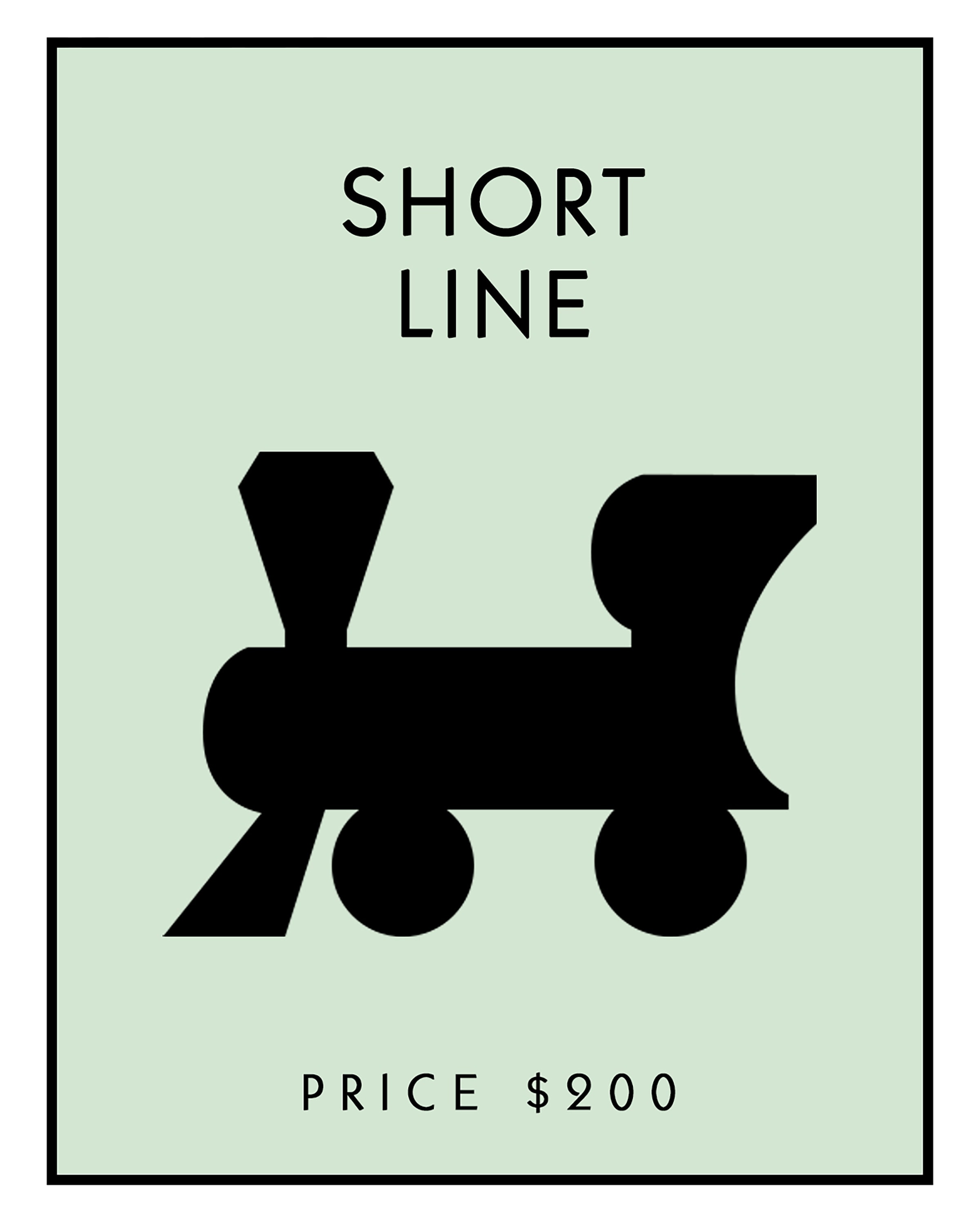 Minimalist Monopoly Railroad Monopoly Home Decor Monopoly - Etsy