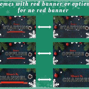 Animated Christmas Overlay Twitch Package Twitch Christmas - Etsy