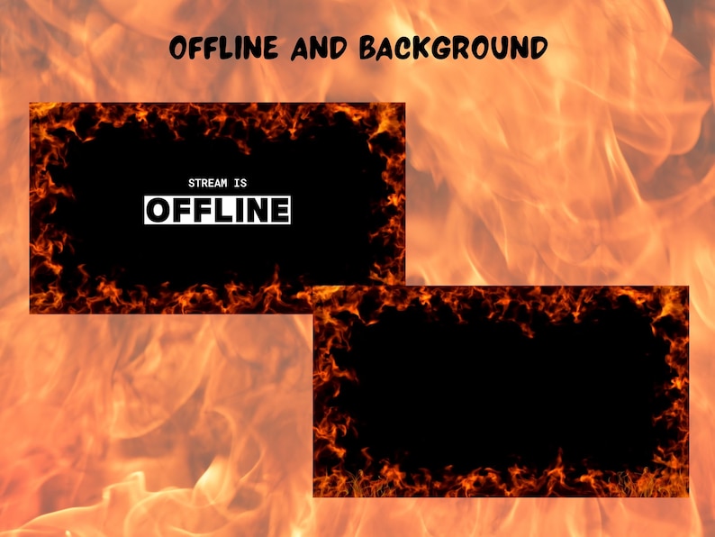 Flame Twitch Overlay Package, Twitch Alerts Animated, Twitch Chat Box ...