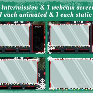 Animated Christmas Overlay Twitch Package Twitch Christmas - Etsy