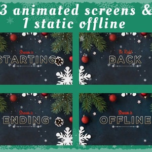 Animated Christmas Overlay Twitch Package Twitch Christmas - Etsy