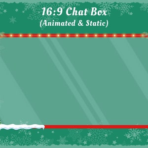 Animated Christmas Overlay Twitch Package, Twitch Christmas Lights ...