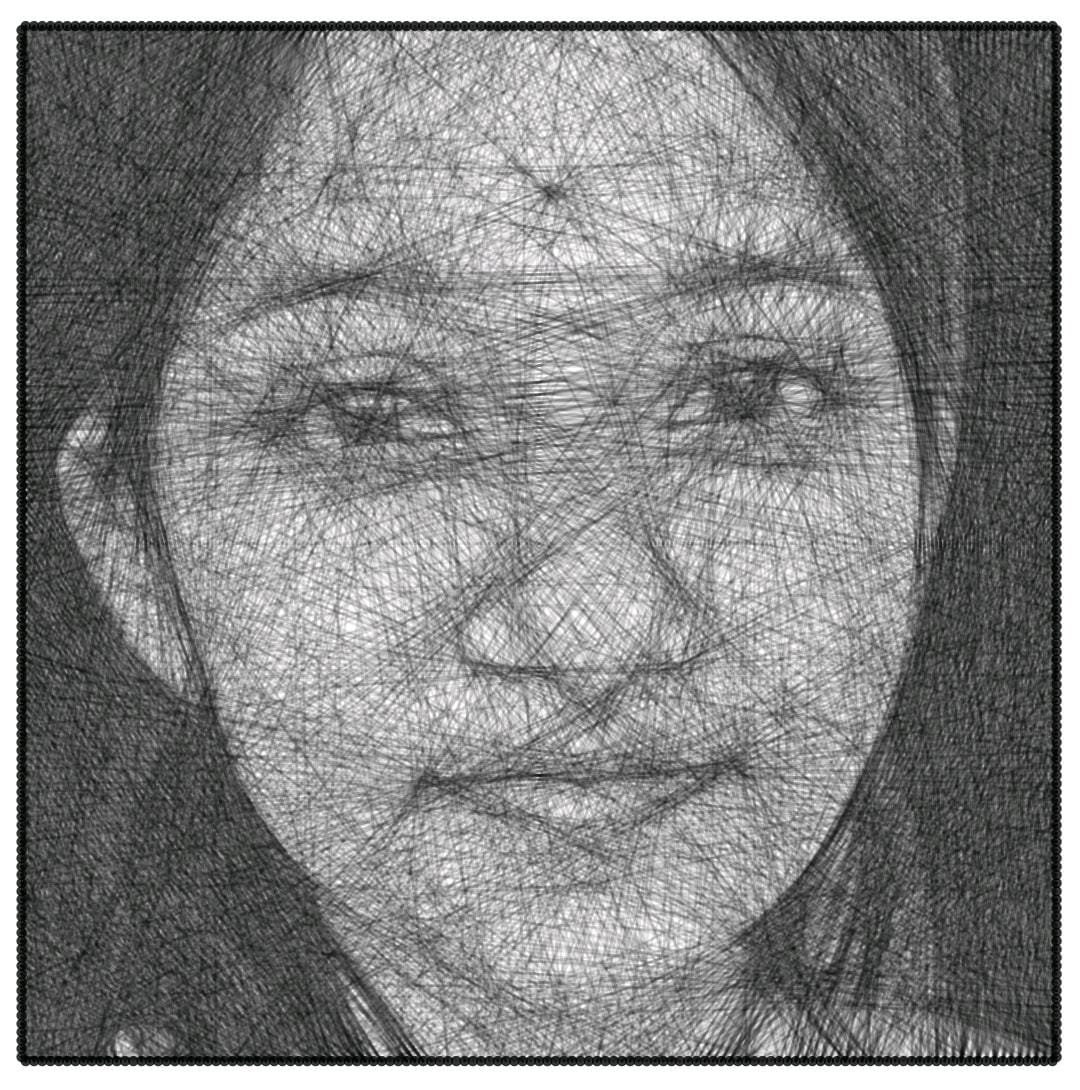 String Art Thread Webbed Portrait Gift for Birthday - Etsy