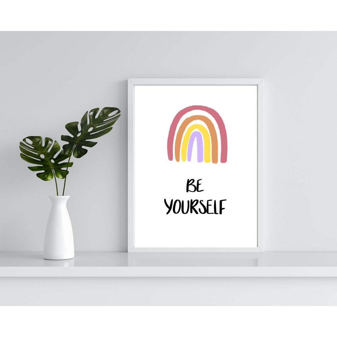Rainbow Poster, Inspirational Poster, Educational Wall Art, Rainbow ...