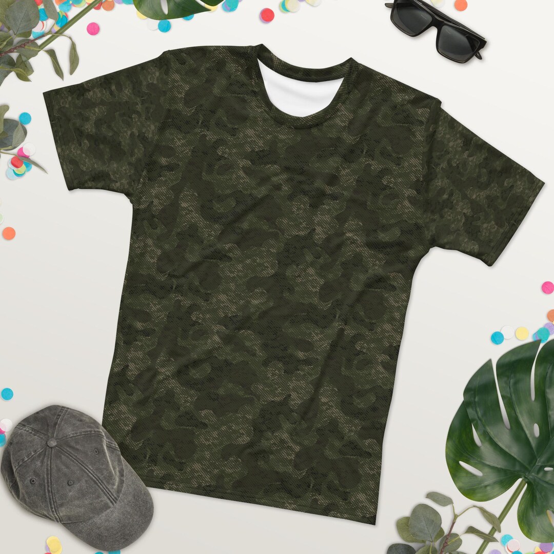 Army Green Camouflage Men's T-shirt - Etsy