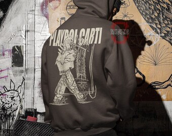 Playboi Carti red/ Punk Hoodie Ghotic Hoodie - Etsy