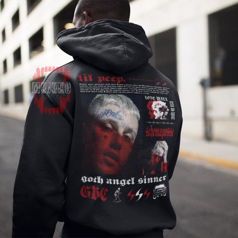 Lil Peep Unisex Hoodie Hellboy Pullover Schemaposse Merch - Etsy