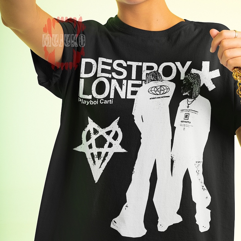 Playboi Carti Destroy Lonely Unisex Tshirt, Opium Shirt, the Wonderful World of Whole Lotta Red ...