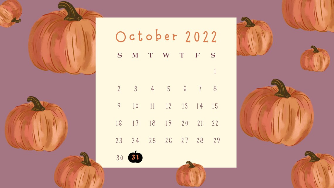 October 2022 Desktop Background - Etsy
