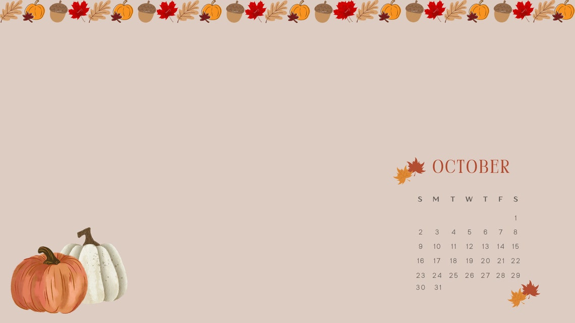 October 2022 Desktop Background - Etsy