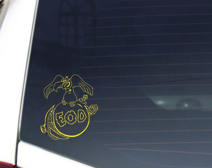 Buzzard Bomb & Pick Car Decal - Etsy