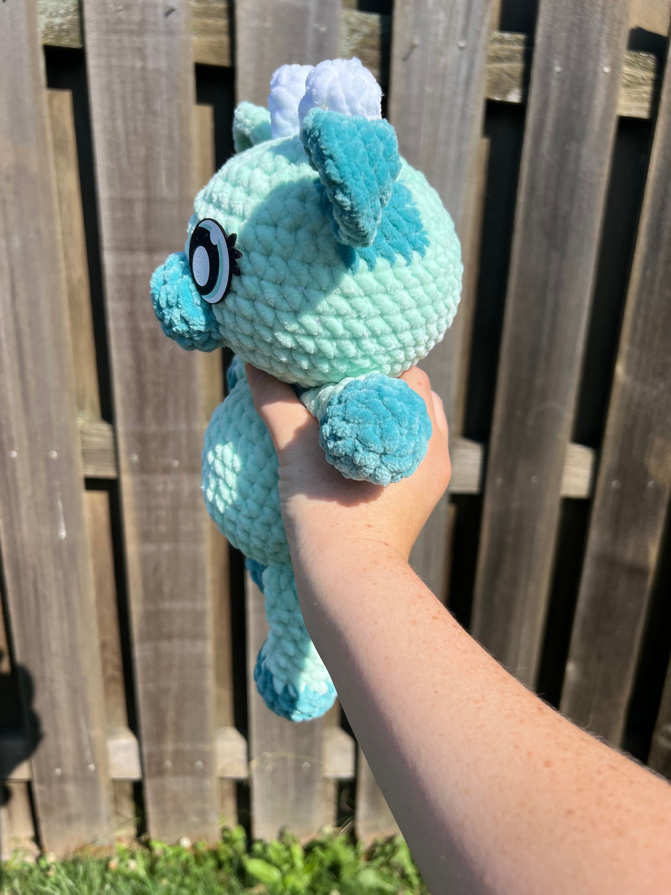 Crochet Cow Plushie, Baby Shower, Pastel Mint Cow, Stuffed Animal ...