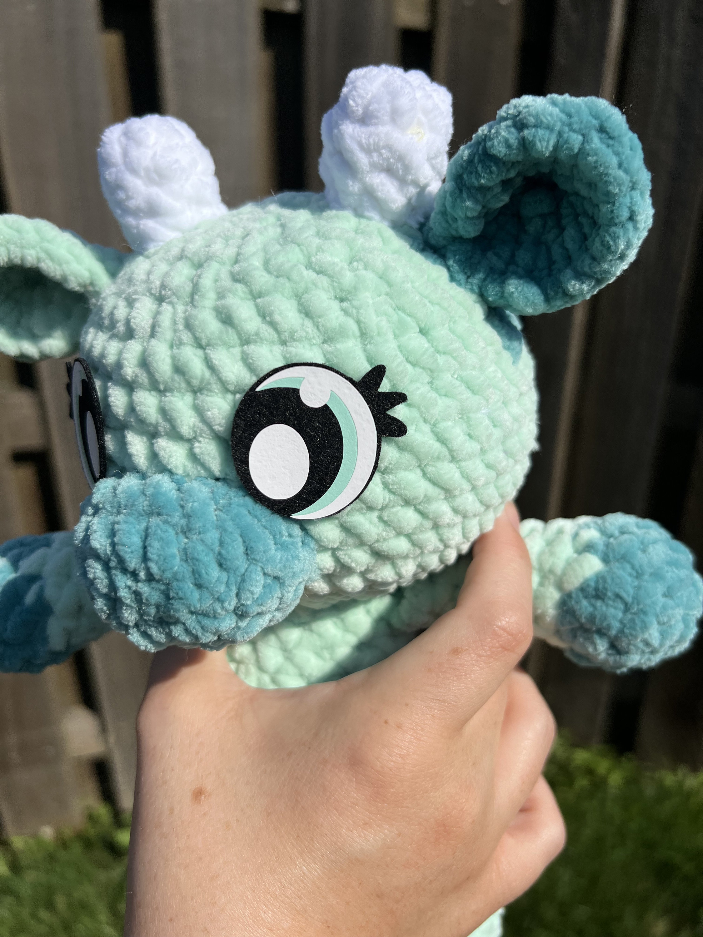 Crochet Cow Plushie Baby Shower Pastel Mint Cow Stuffed - Etsy