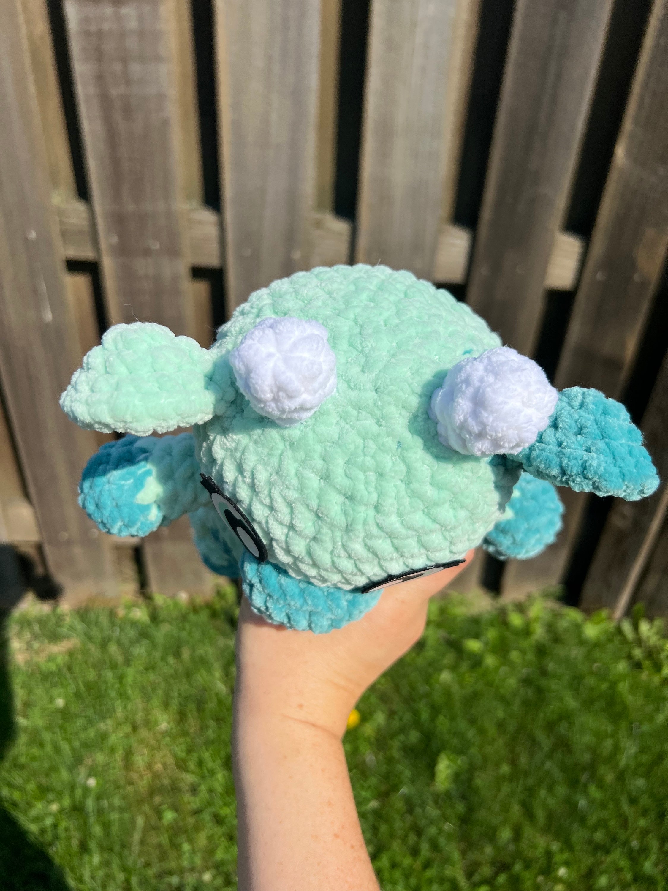 Crochet Cow Plushie, Baby Shower, Pastel Mint Cow, Stuffed Animal ...