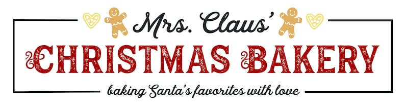 Mrs Claus Bakery SVG, PNG, DXF, Eps, Pdf - Etsy