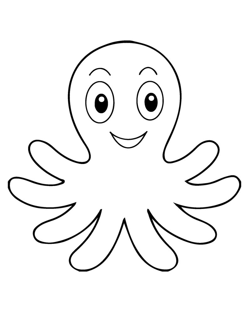Baby Octopus Svg Png Pdf Eps Dxf - Etsy Canada