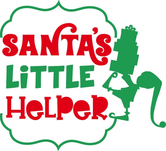 Santa's Little Helper SVG PNG DXF - Etsy