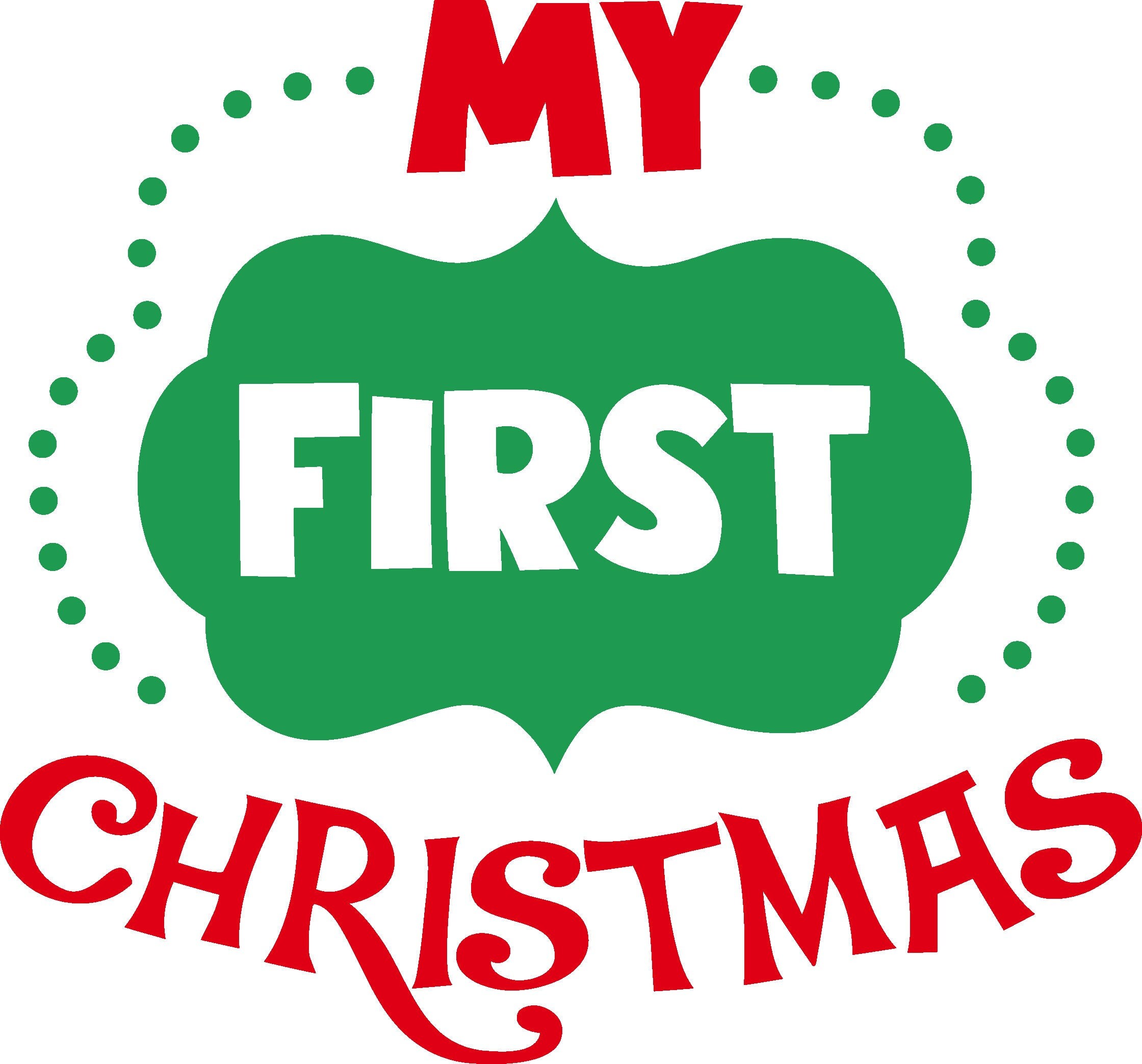 My 1st Christmas SVG, PNG, DXF - Etsy