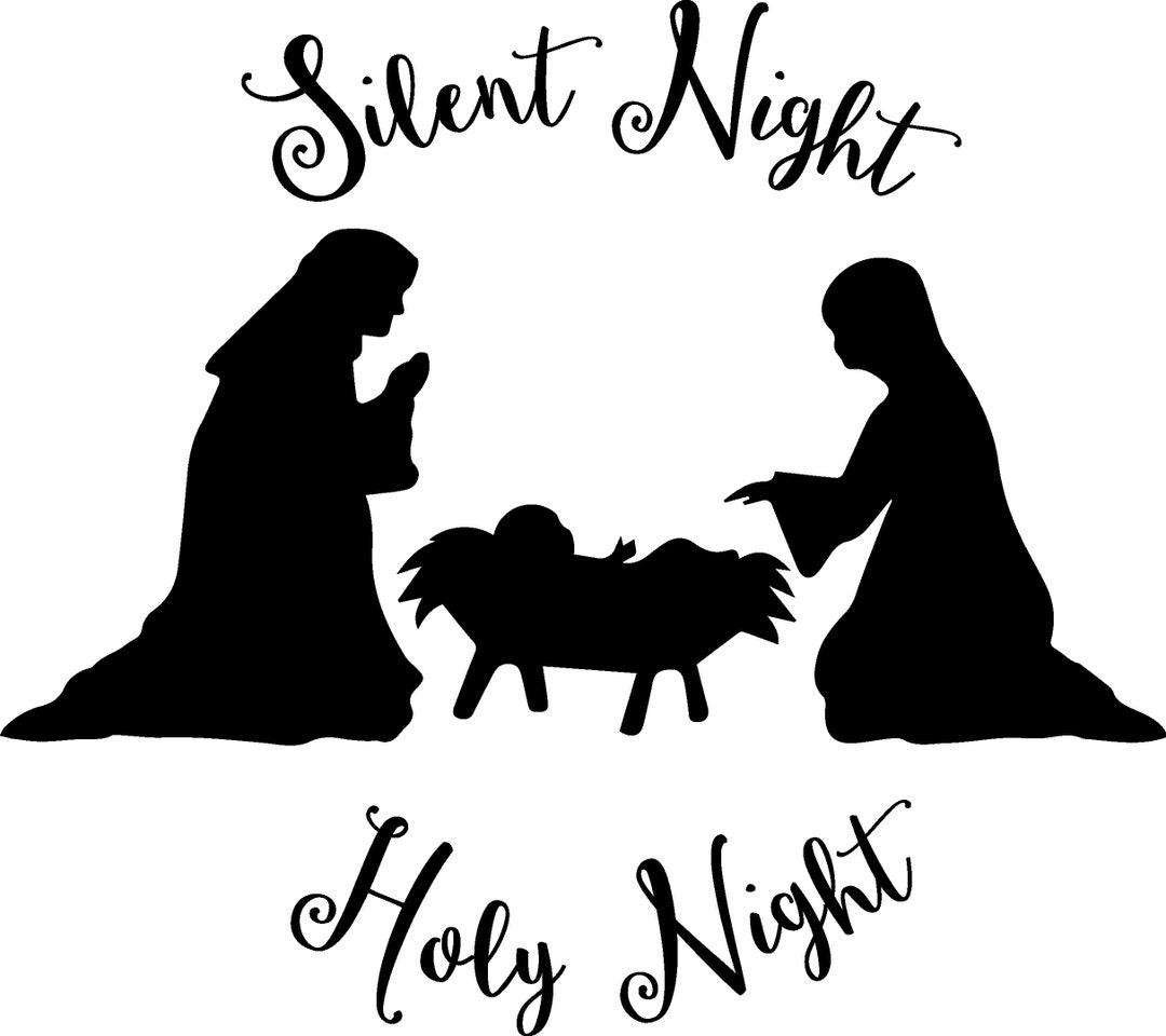 Silent Night SVG, PNG, DXF - Etsy