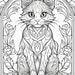 Set of 4 Cat Images SVG PNG PDF Fall T-shirts Coloring - Etsy