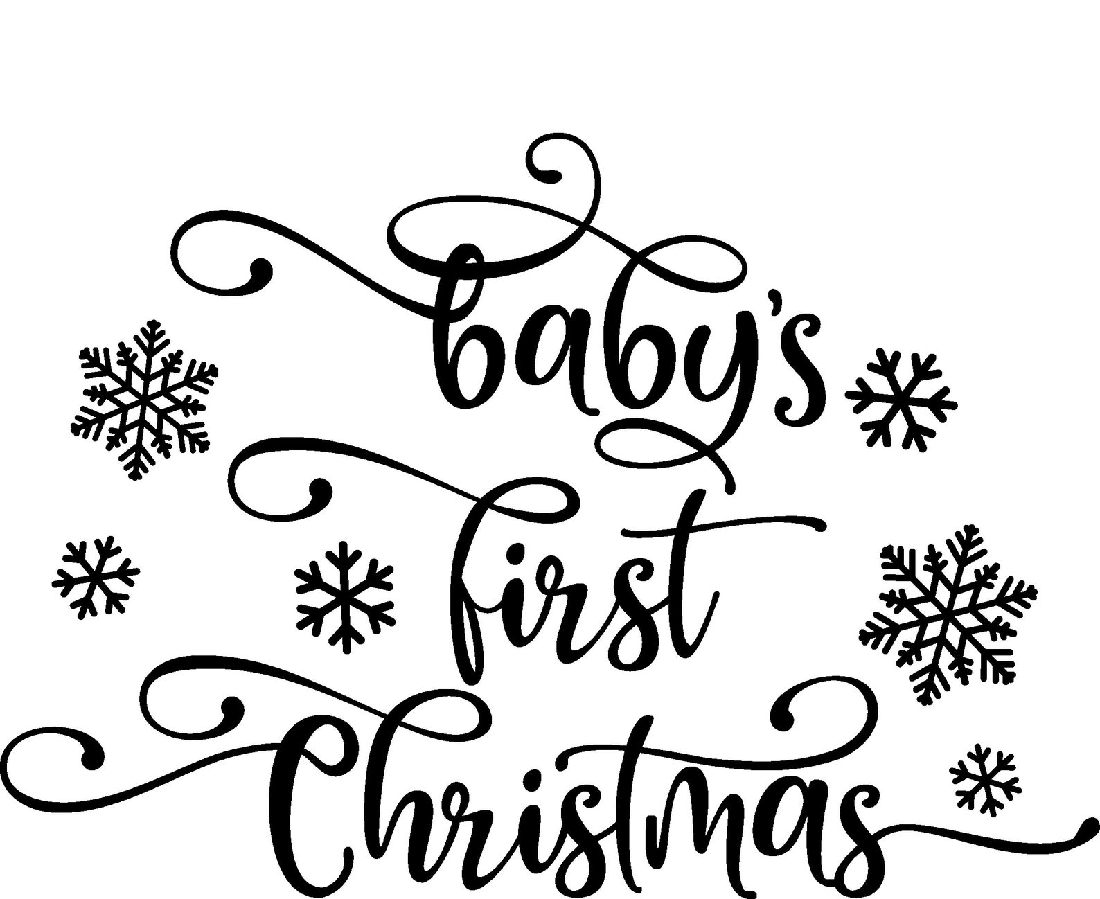 My 1st Christmas SVG, PNG, DXF - Etsy