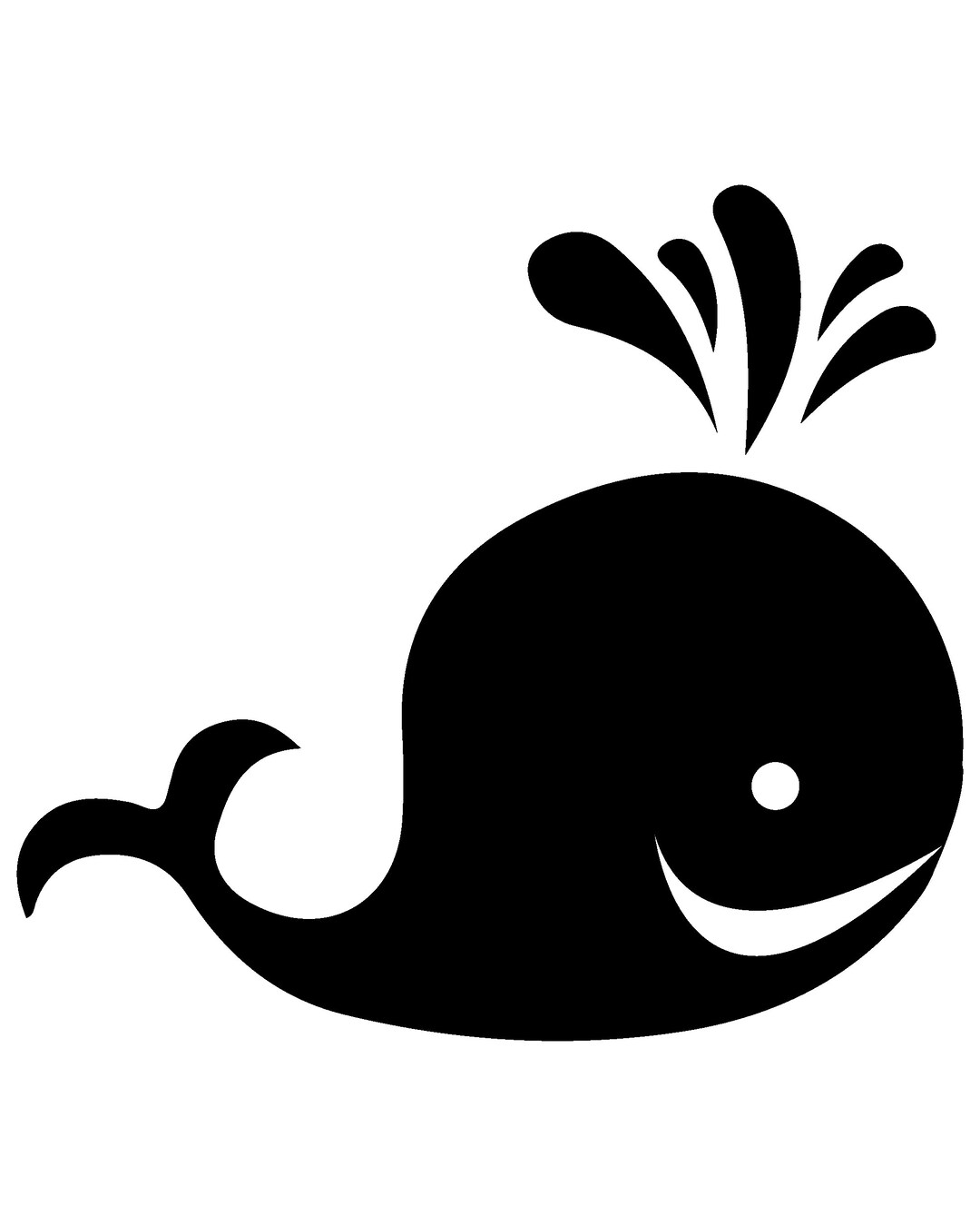 Whale 1 Svg, Png, Pdf, Eps, Dxf - Etsy