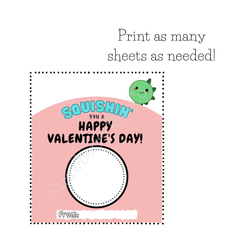 PRINTABLE Mochi Valentine's Day Cards - Etsy