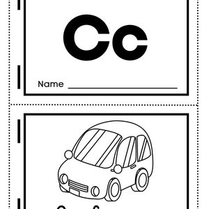 Letter of the Week Alphabet Flashcards Letter Tracing - Etsy