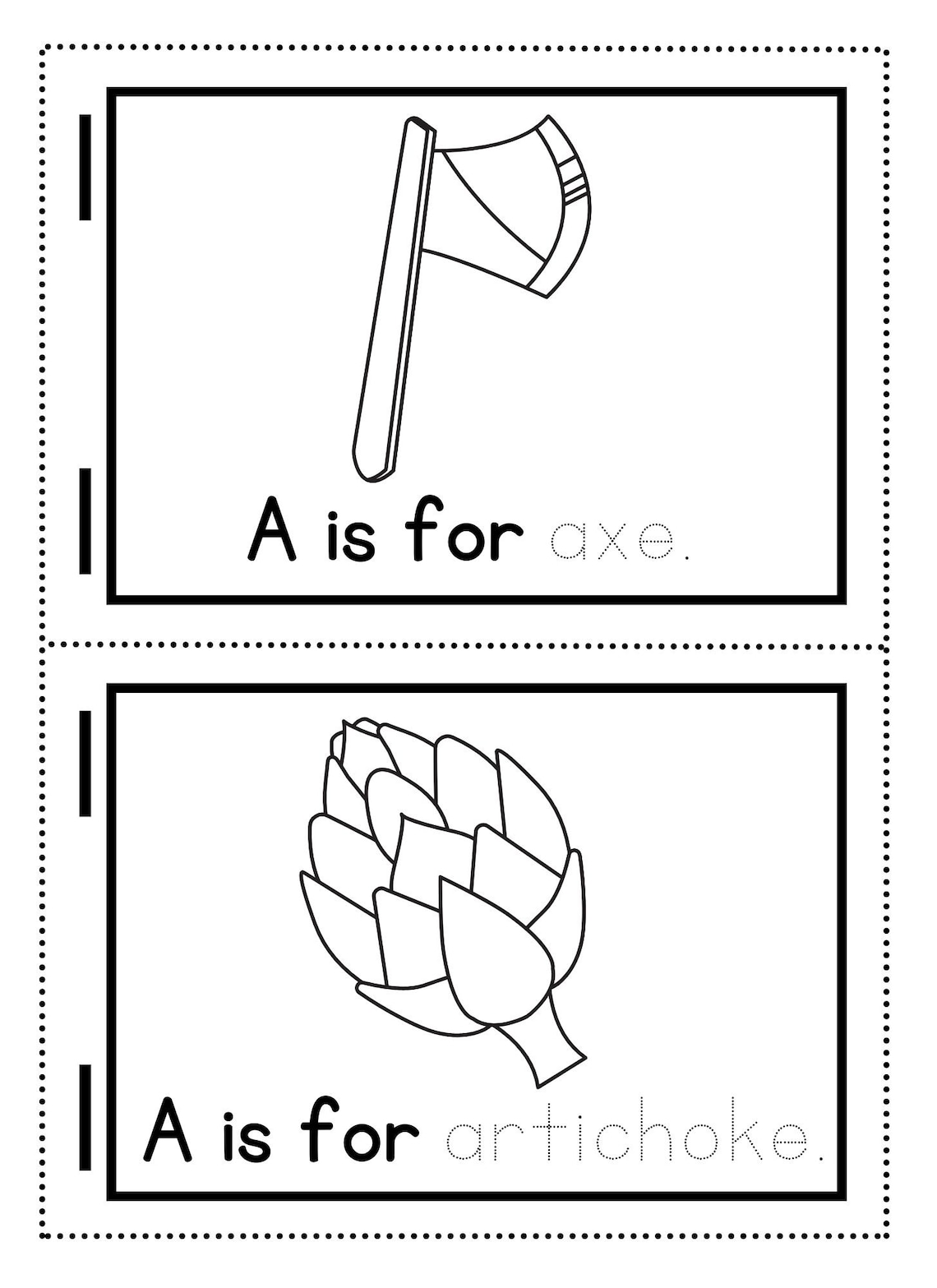 Letter of the Week Alphabet Flashcards Letter Tracing - Etsy