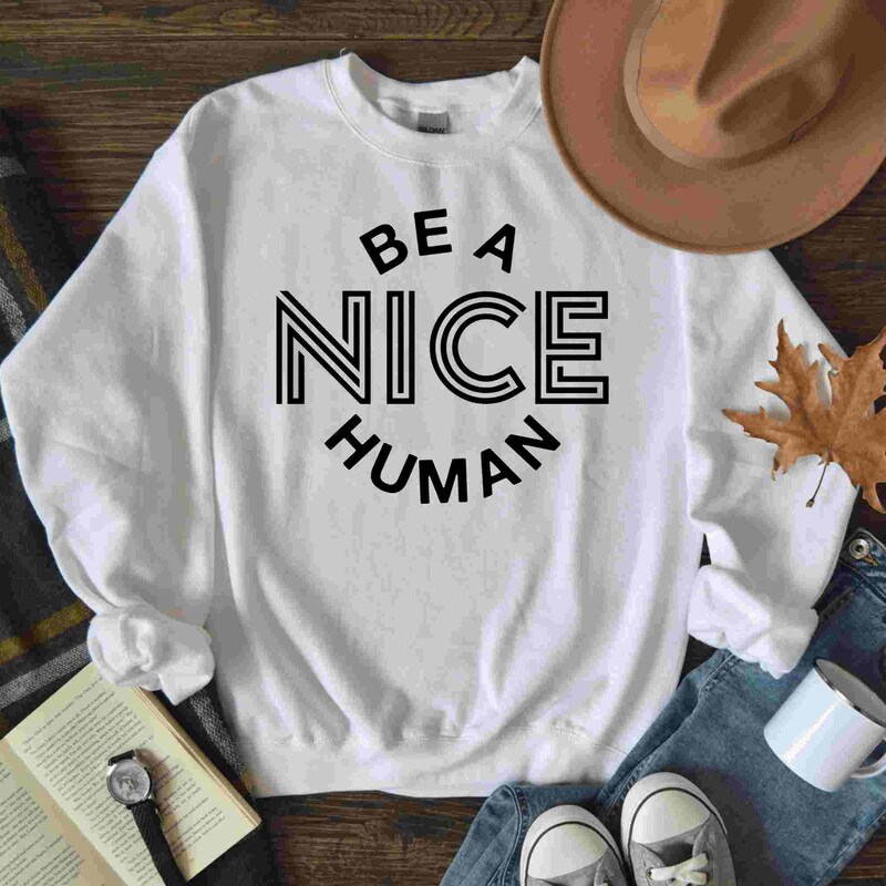 Be a Nice Human - Etsy