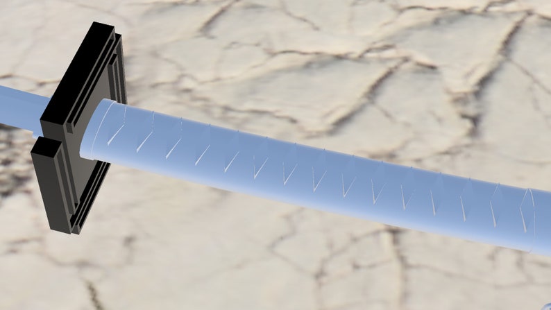 White Zangetsu Inspired Sword STL 3D Print (FAN ART) - Etsy