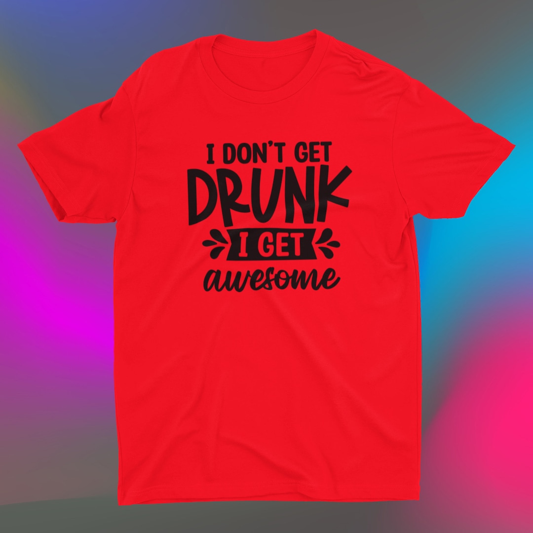 Funny Drink Drank Drunk 100% Cotton T-shirt - Etsy