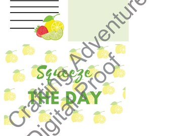 Digital Scrapbook Kit, Summer Kisses, 12x12, 300dpi, Digital Scrapbook ...