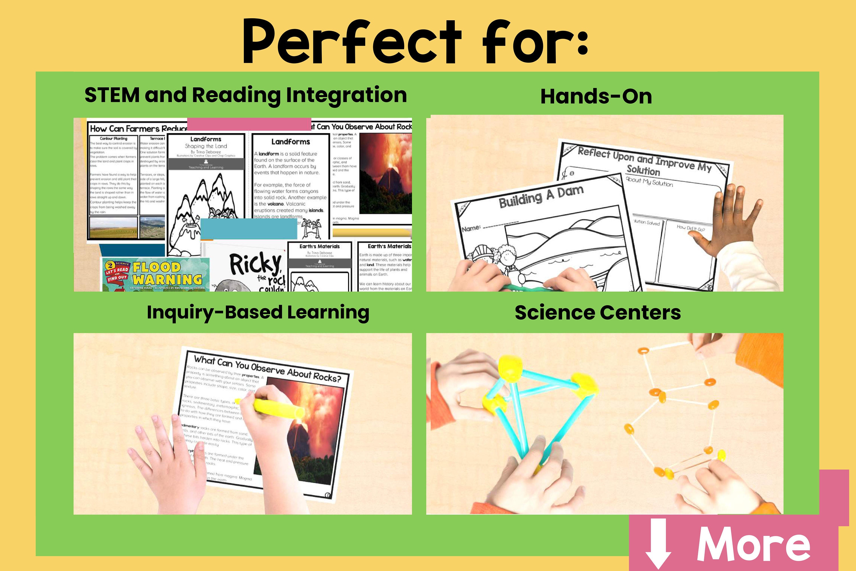 STEM Lesson Plans Unit 3 Rocks and Soil, Earth Systems, STEM Challenges ...