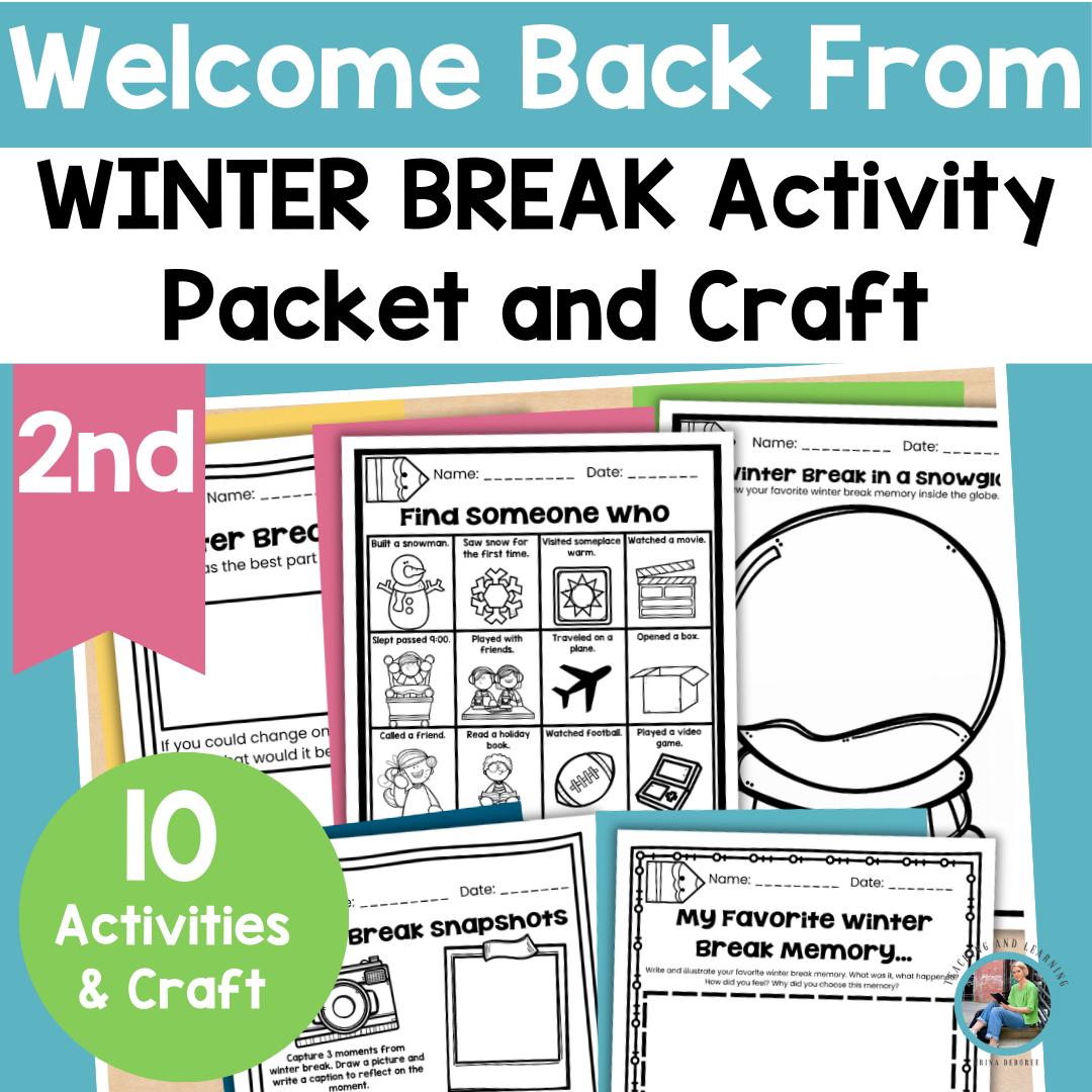 Back From Winter Break Welcome Back Activities, Snow Globe & Winter Fun ...