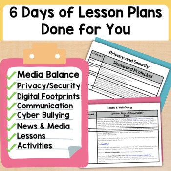Digital Citizenship & Internet Safety Lesson Plans and Activities for ...