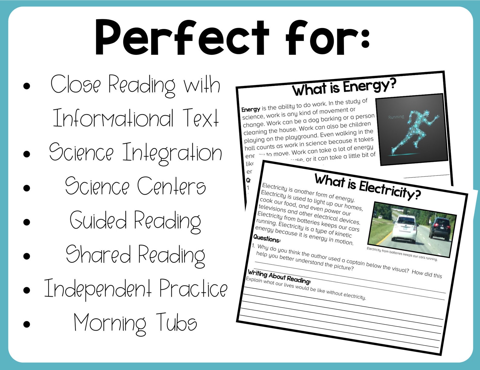 Forms of Energy Worksheet Science Reading Comprehension Passages and ...