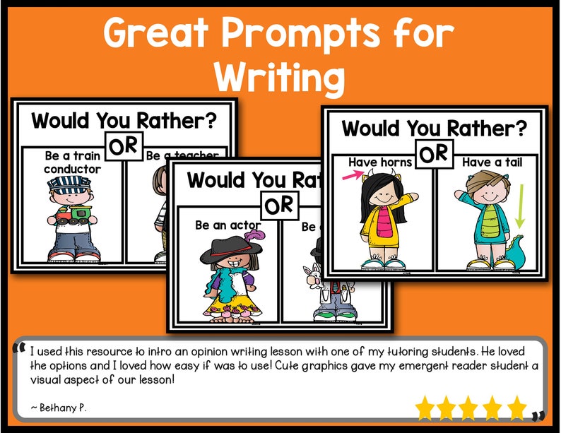 Would You Rather Questions Opinion Writing Prompts Would You Rather ...