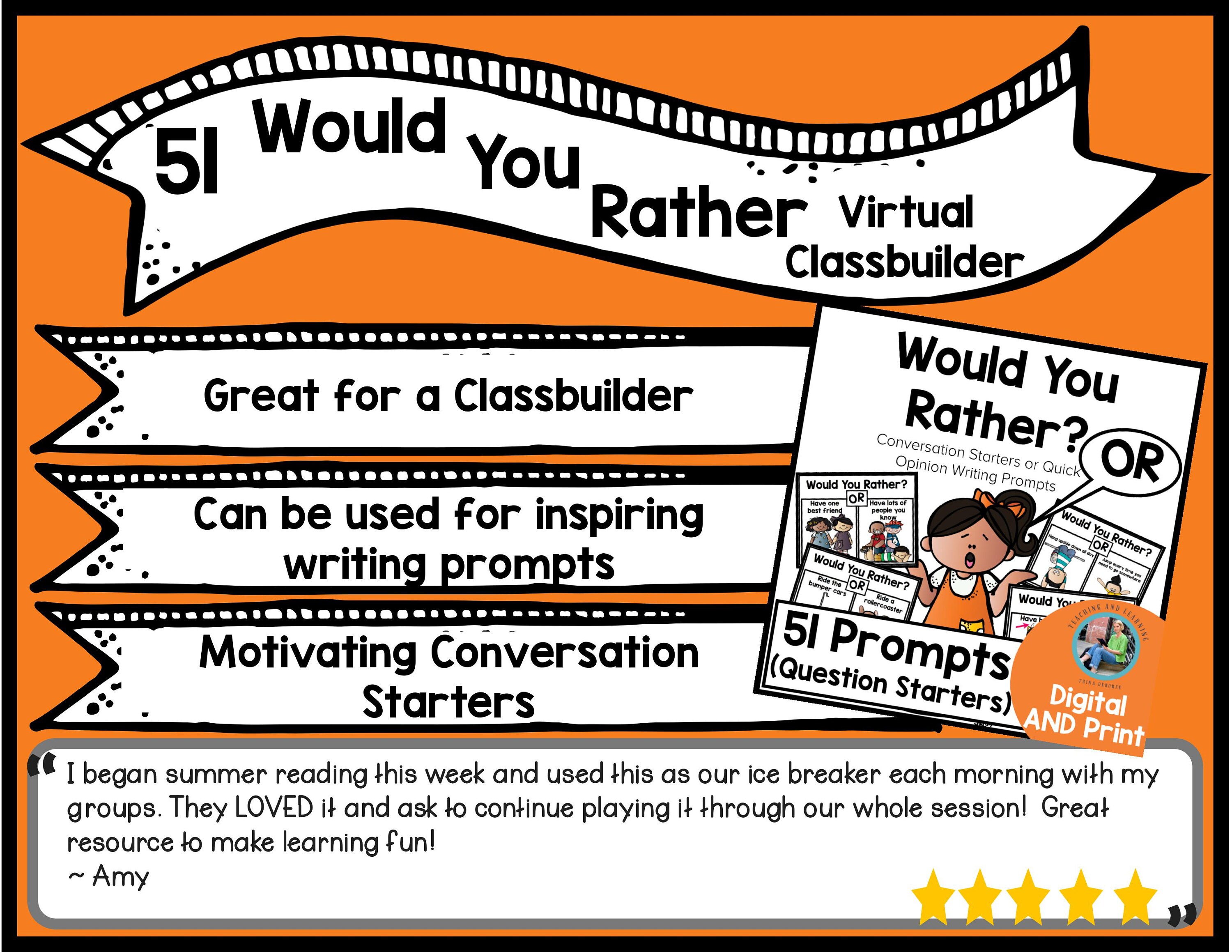 Would You Rather Questions Opinion Writing Prompts Would You Rather ...