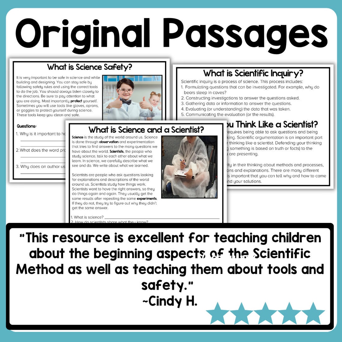 An Introduction to Science 2nd Grade Reading Comprehension Passages ...