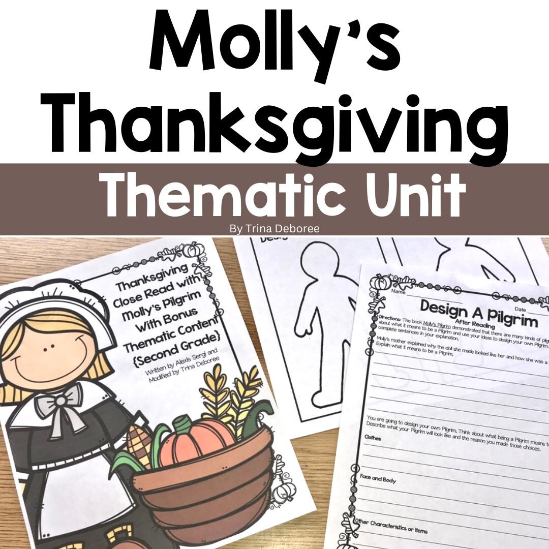 Molly's Pilgrim Thanksgiving Read Aloud & Thanksgiving Activities for ...