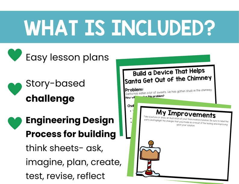 Christmas STEM Story Stations Makerspace Task Cards: Challenges and ...