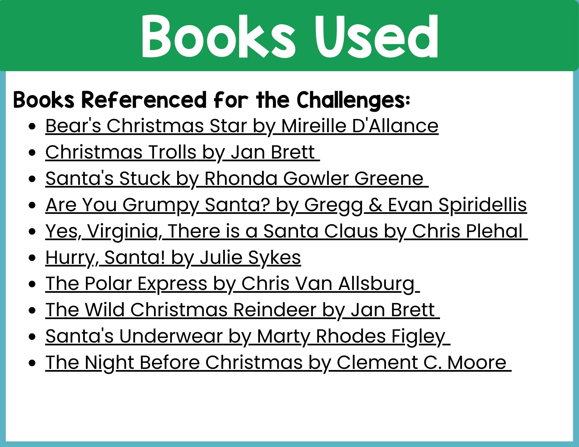 Christmas STEM Story Stations Makerspace Task Cards: Challenges and ...